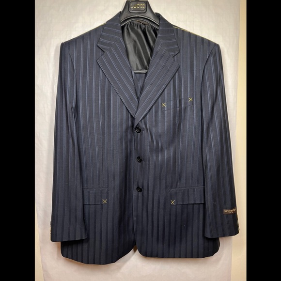 Rizzoli | Suits & Blazers | Rizzoli Navy 3 Piece Suit Blazor Vest Slack ...